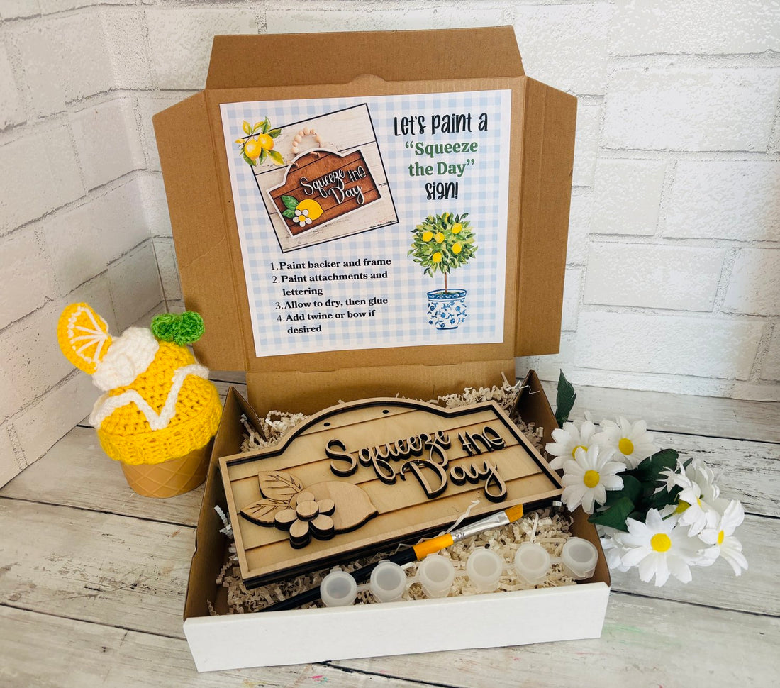 Squeeze the Day Sign Paint & Create Kit – Porch N Pine